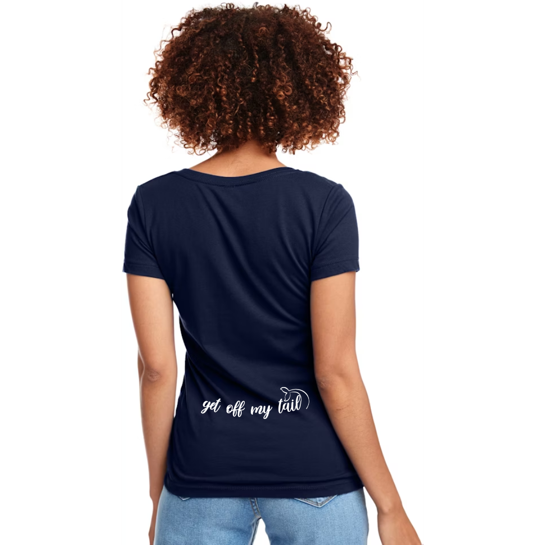 Tipsy Mermaid V Neck Midnight Navy | Coastal Clothing, Home Decor and ...